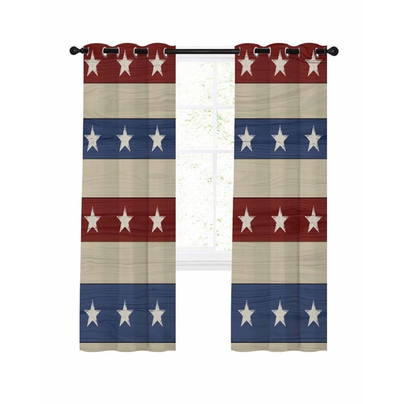 4th of July Blackout Curtains, Light Blocking Print Window Curtains ...