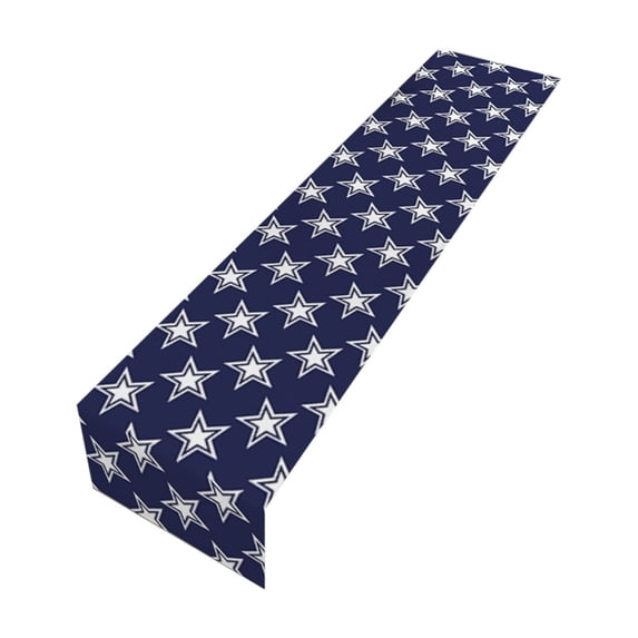 4th of July Blue Five-Point Stars Table Runner,Table Runners Dresser ...