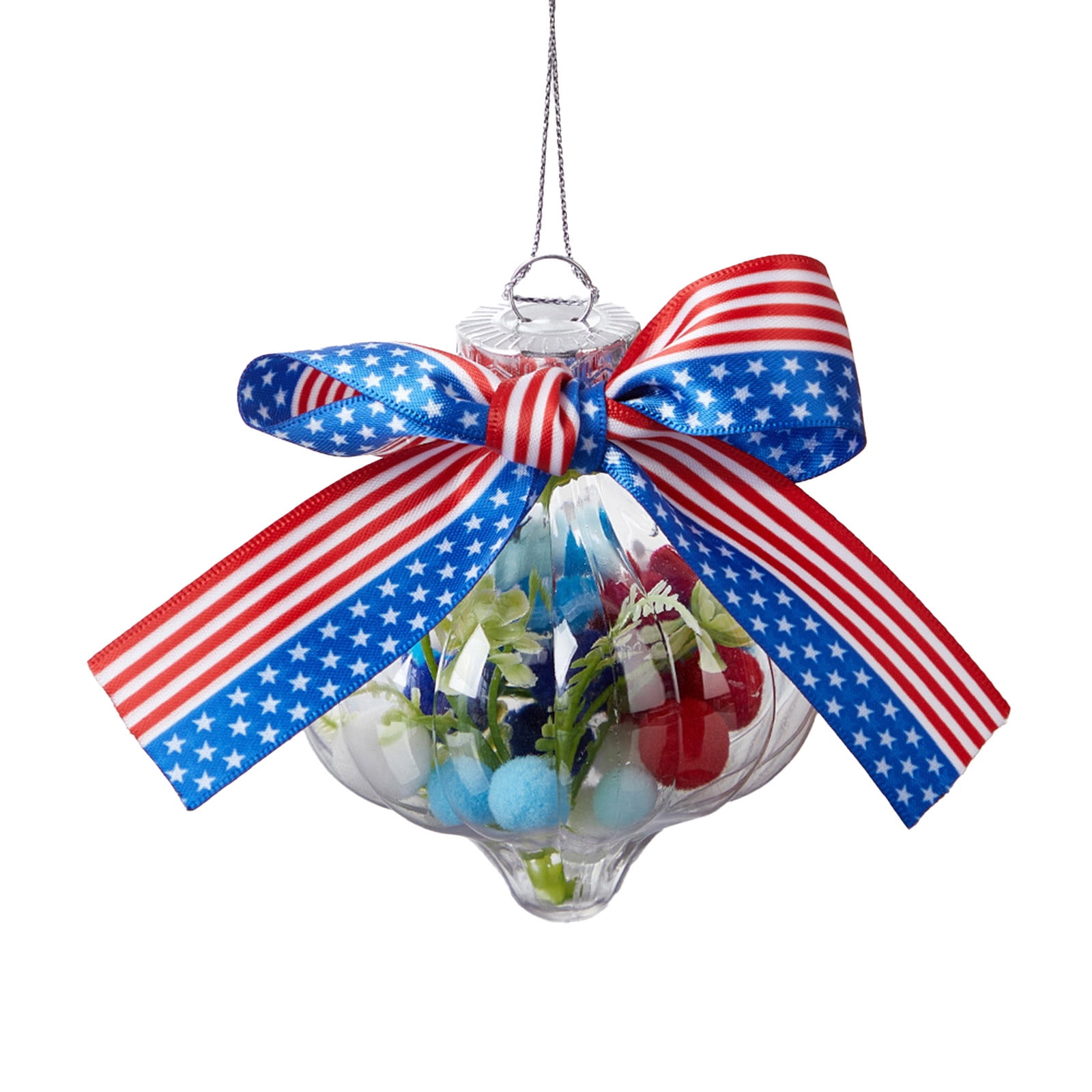 4th of July Car Decorations Independence Day Plastic Balls Ribbon Bows ...