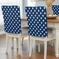 4th of July Chair Back Covers, Independence Day Patriotic White Star ...