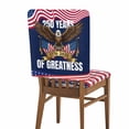 4th of July Chair Back Covers Set of 2, Years of Greatness Bald Eagle ...