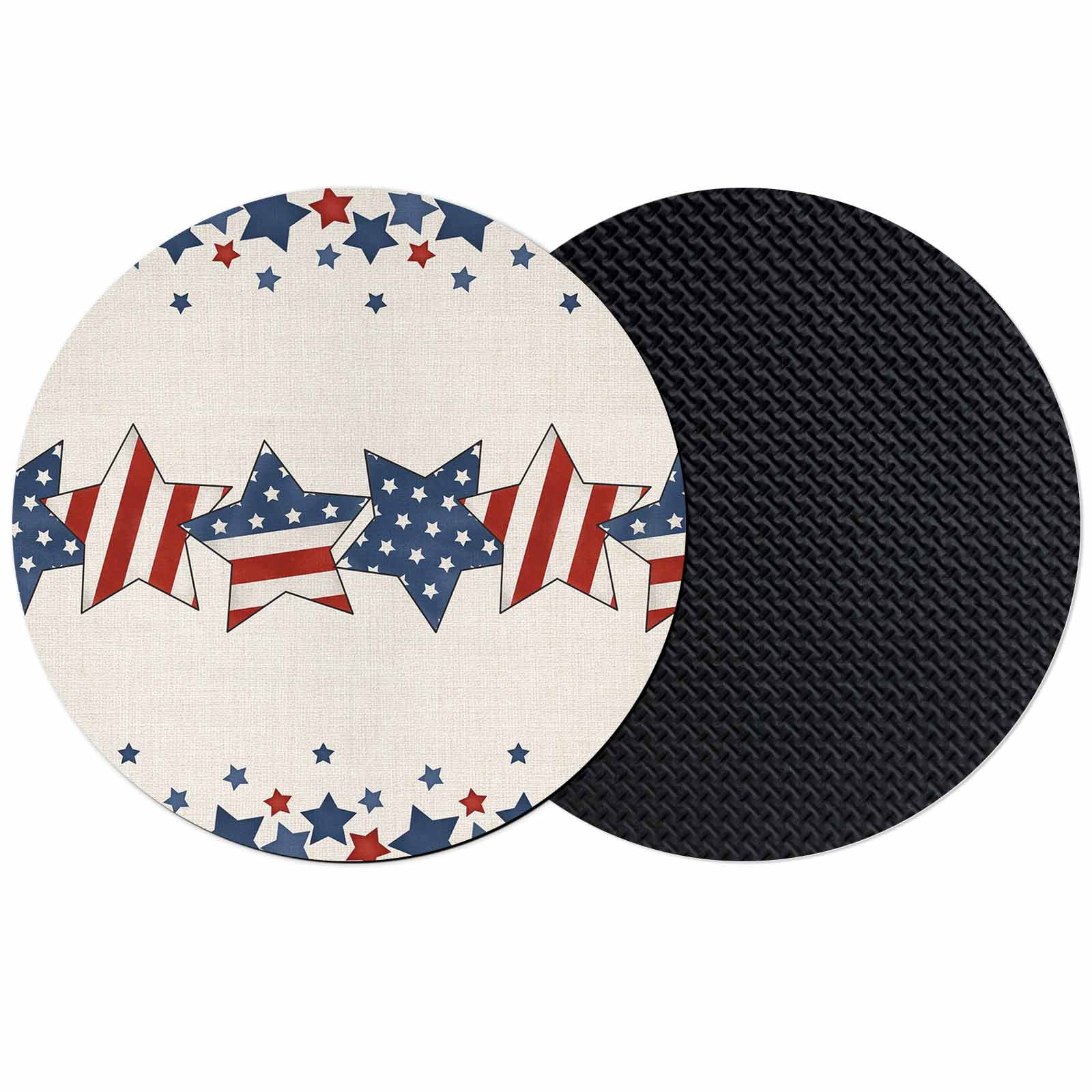 4th of July Coasters Set of 2, Soft Absorbent Coasters for Drinks ...