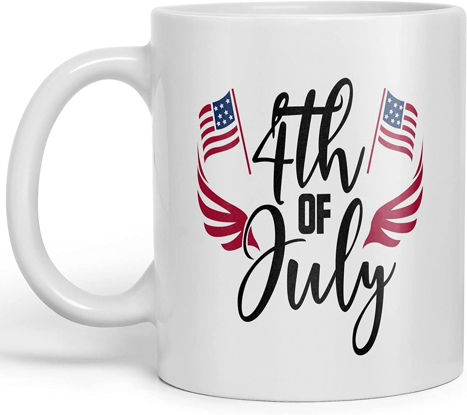4th of July Coffee Mug Unique Drink Tea Cup Fourth of July Independence ...