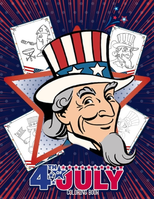 4th Of July Coloring Book: Fourth 4th of July Coloring Book for Kids 60 ...
