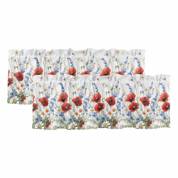 4th of July Curtain Valances for Windows, Kitchen Valance Window ...