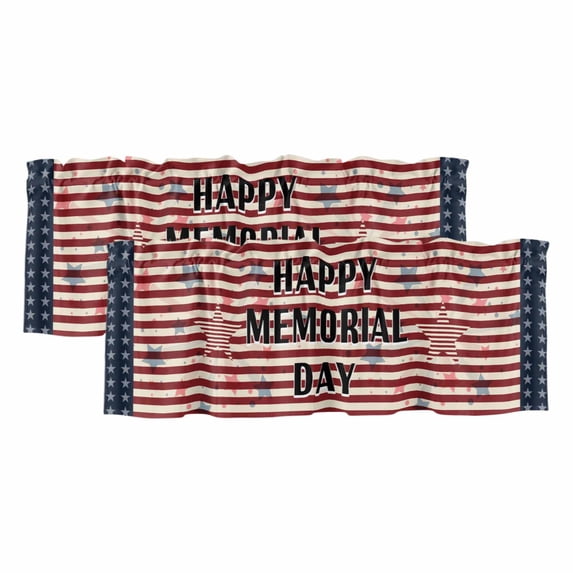 4th of July Curtain Valances for Windows, Kitchen Valance Window ...