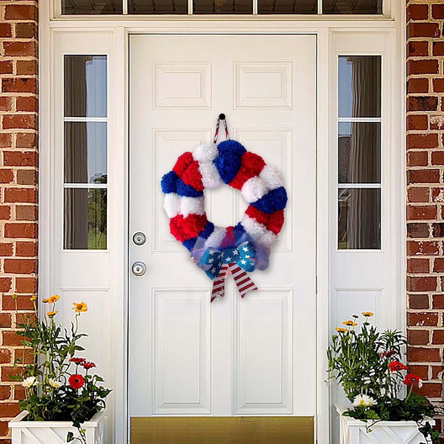 4th of July Decor Door Wreath : Memorial Day Decorations Festival ...