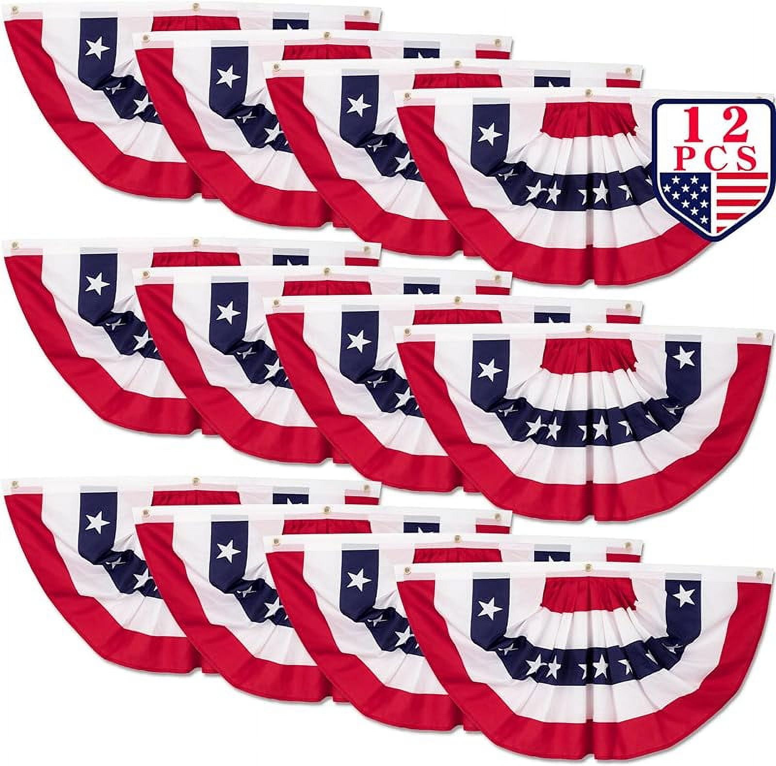 4th of July Decorations, 1.5 x 3 FT American Flag Banner, 1 PCS USA ...