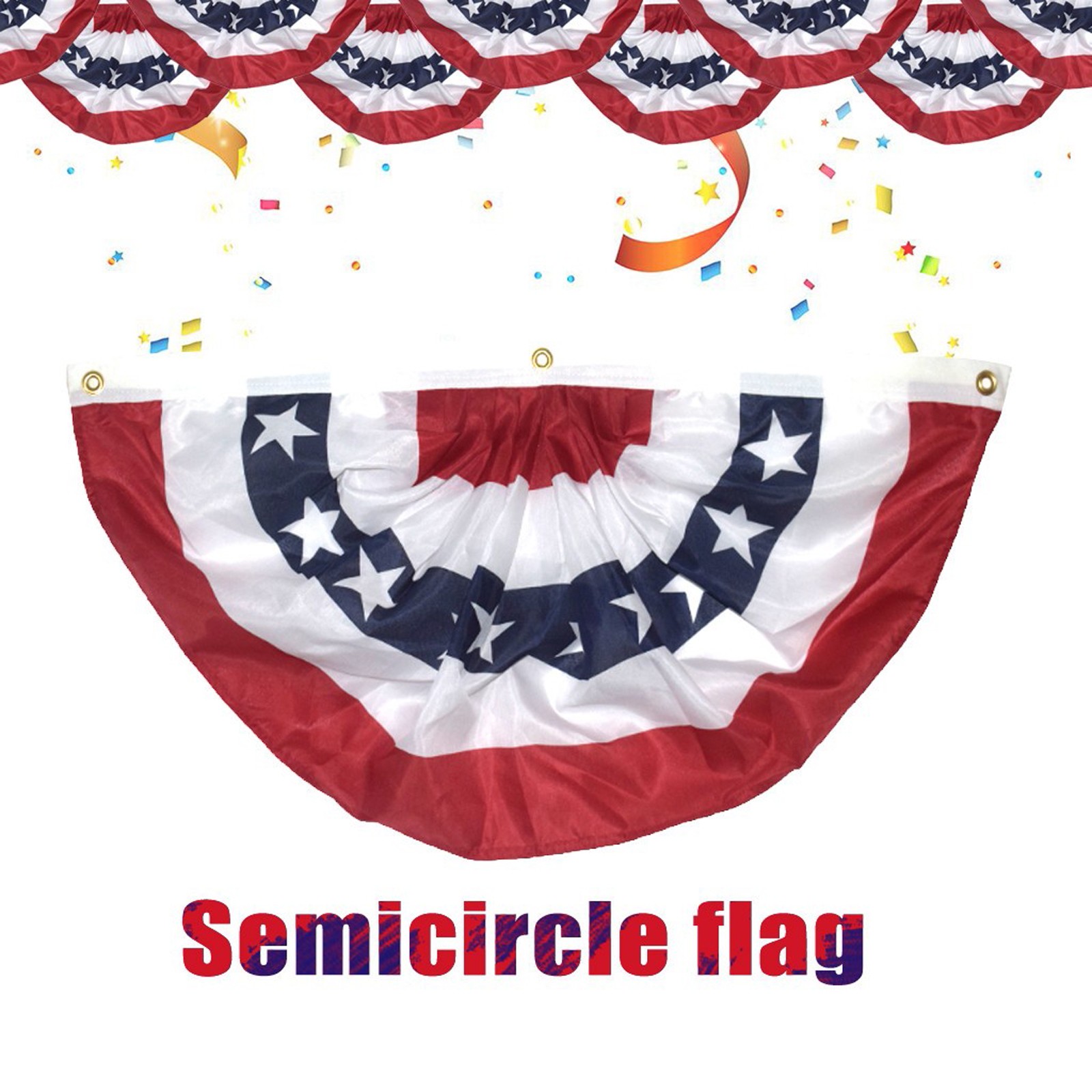 4th of July Decorations, 1.5 x 3 FT American Flag Banner, 1 PCS USA ...