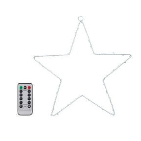 Lighted Star Wall Decor and String Lights for Home and Holiday Use