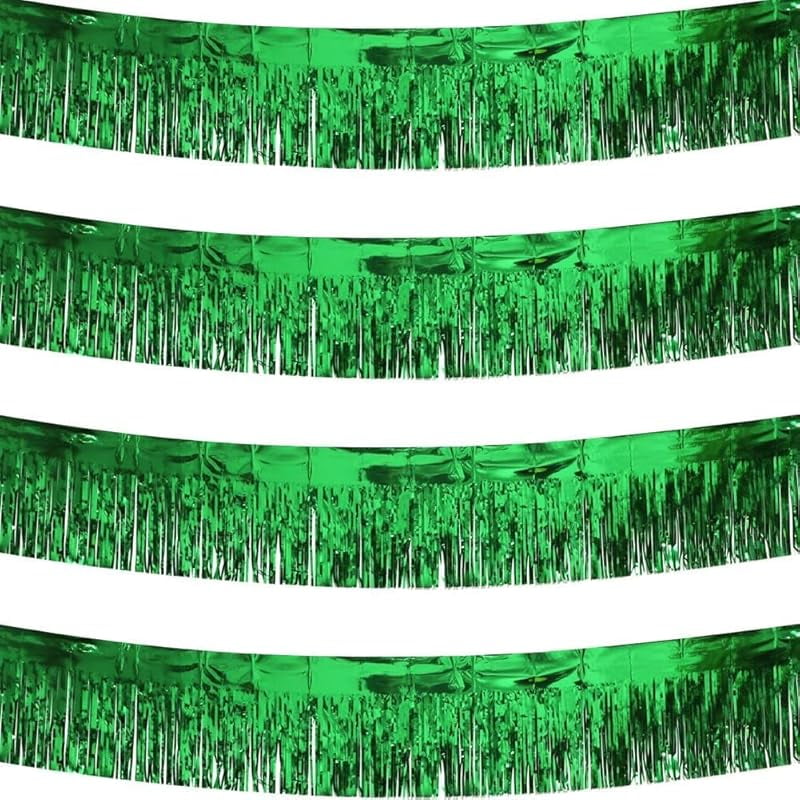 4th of July Decorations 4 Pack Tinsel Foil Fringe Garland Curtains ...
