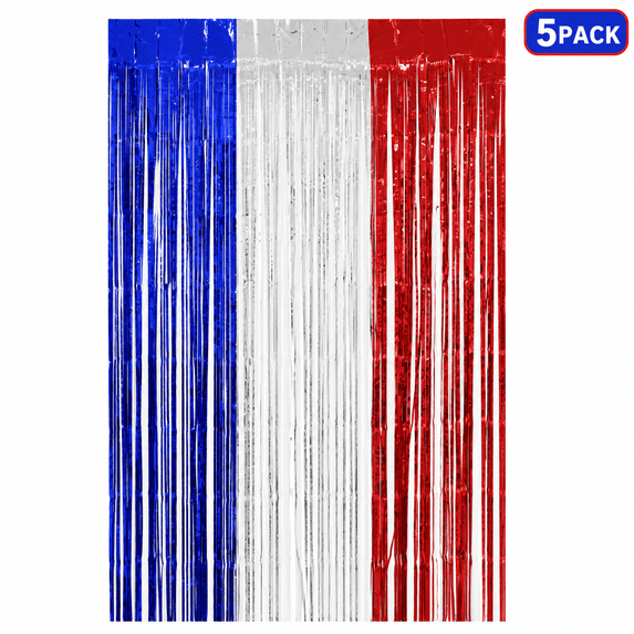 4th of July Decorations, 5 Pack Red White Blue Patriotic Party ...