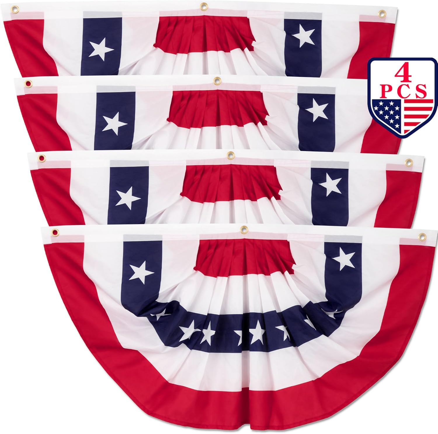 4th of July Decorations, American Flag Banner, Patriotic Bunting USA ...