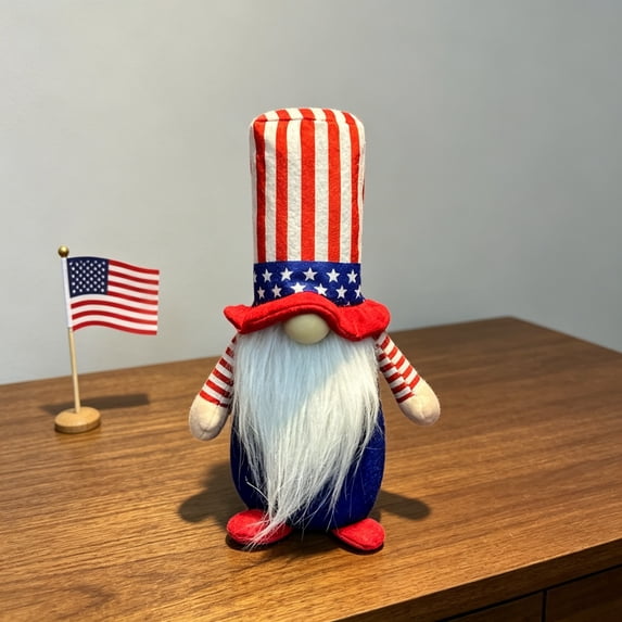 4th of July Decorations Gnome Doll Ornament, Patriotic Decorations ...