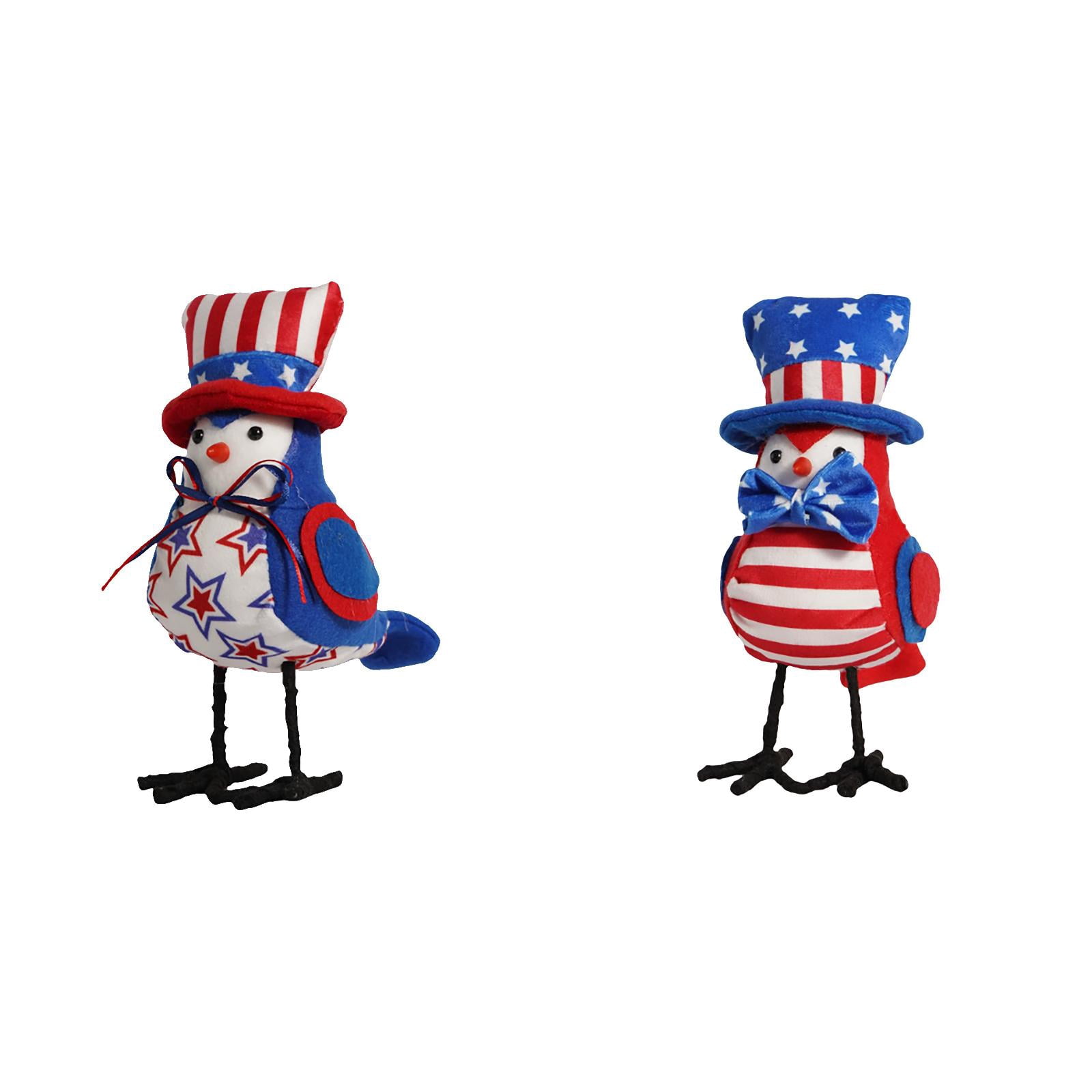 4th of July Decorations for Home, Independence Day Bird Figurine ...