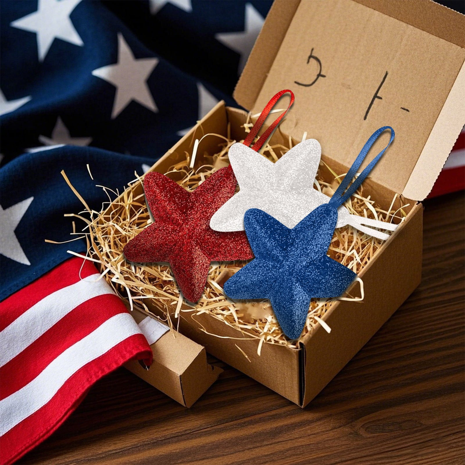 4th of July Decorations Ornaments for Tree, Memorial Day Tree ...