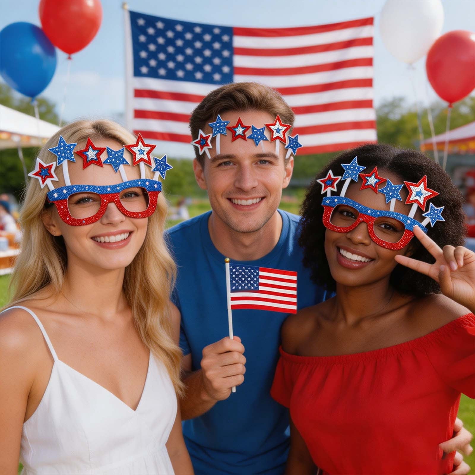 4th of July Decorations Party Eyewear, Patriotic Decorations ...