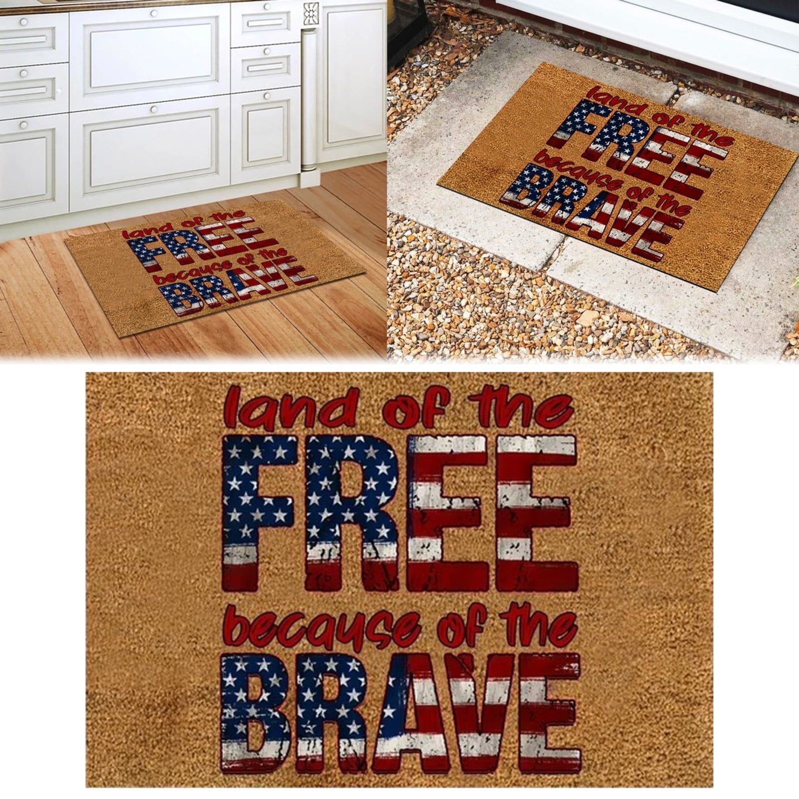 4th of July Decorations Patriotic American Flag Door Mat Indoor Fourth ...