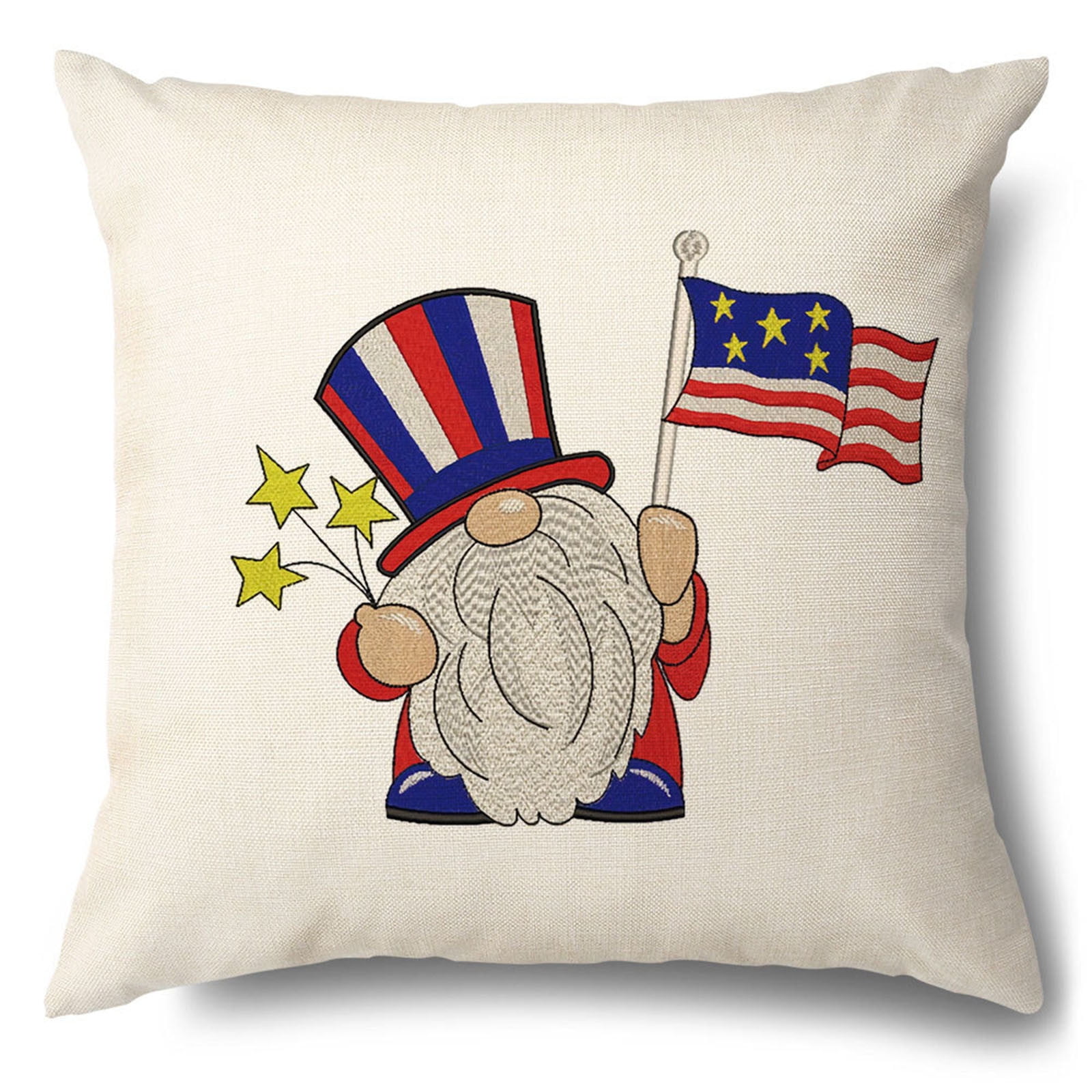 4th of July Decorations Pillow Covers, DELESYS Gnome Throw Pillow Cover ...