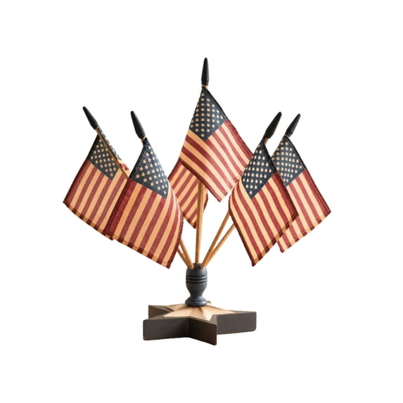 4th of July Decorations -style Desktop Flag Ornament Set With Star ...
