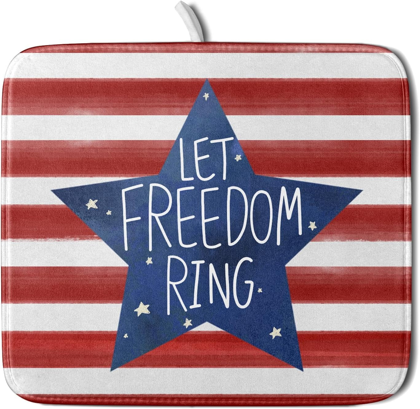 4th of July Dish Drying Mat for Kitchen Counter Patriotic Holiday ...