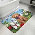 4th of July Dog Bathroom Rugs Non Slip Washable Bath Mat Absorbent Low ...