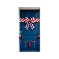 4th of July Door Cover Polyester Patriotic Door Banner Easy Hang ...