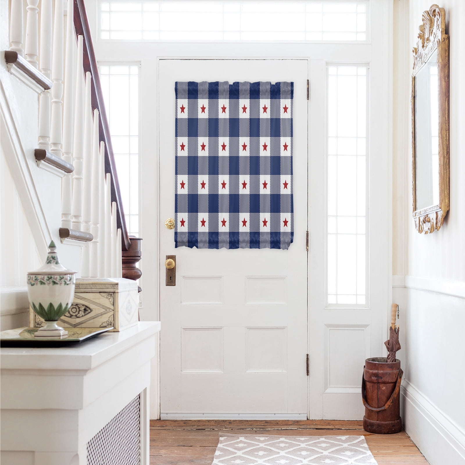 4th of July Door Curtains for Door Window, French Sidelight Front Back ...