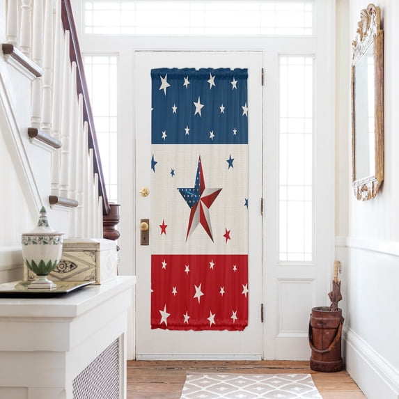 4th of July Door Curtains for Door Window, French Sidelight Front Back ...