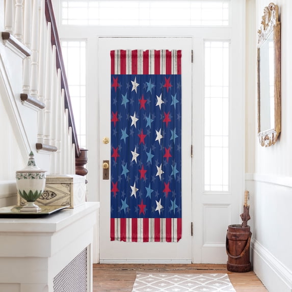 4th of July Door Curtains for Door Window, French Sidelight Front Back ...