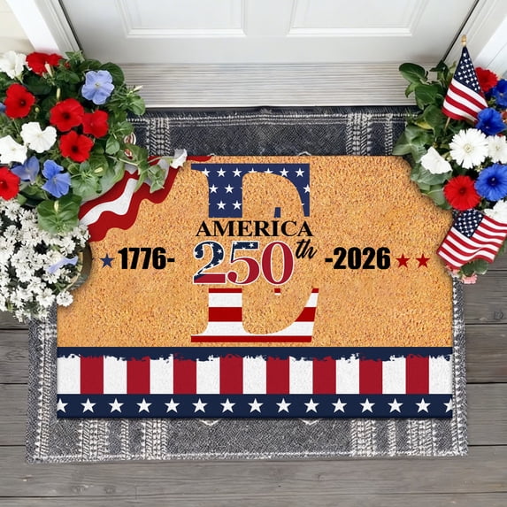 4th of July Door Mat and Patriotic for Front Door Memorial Day, Welcome ...