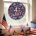 4th of July Wreath Sign for Front Door Patriotic Door Sign ...