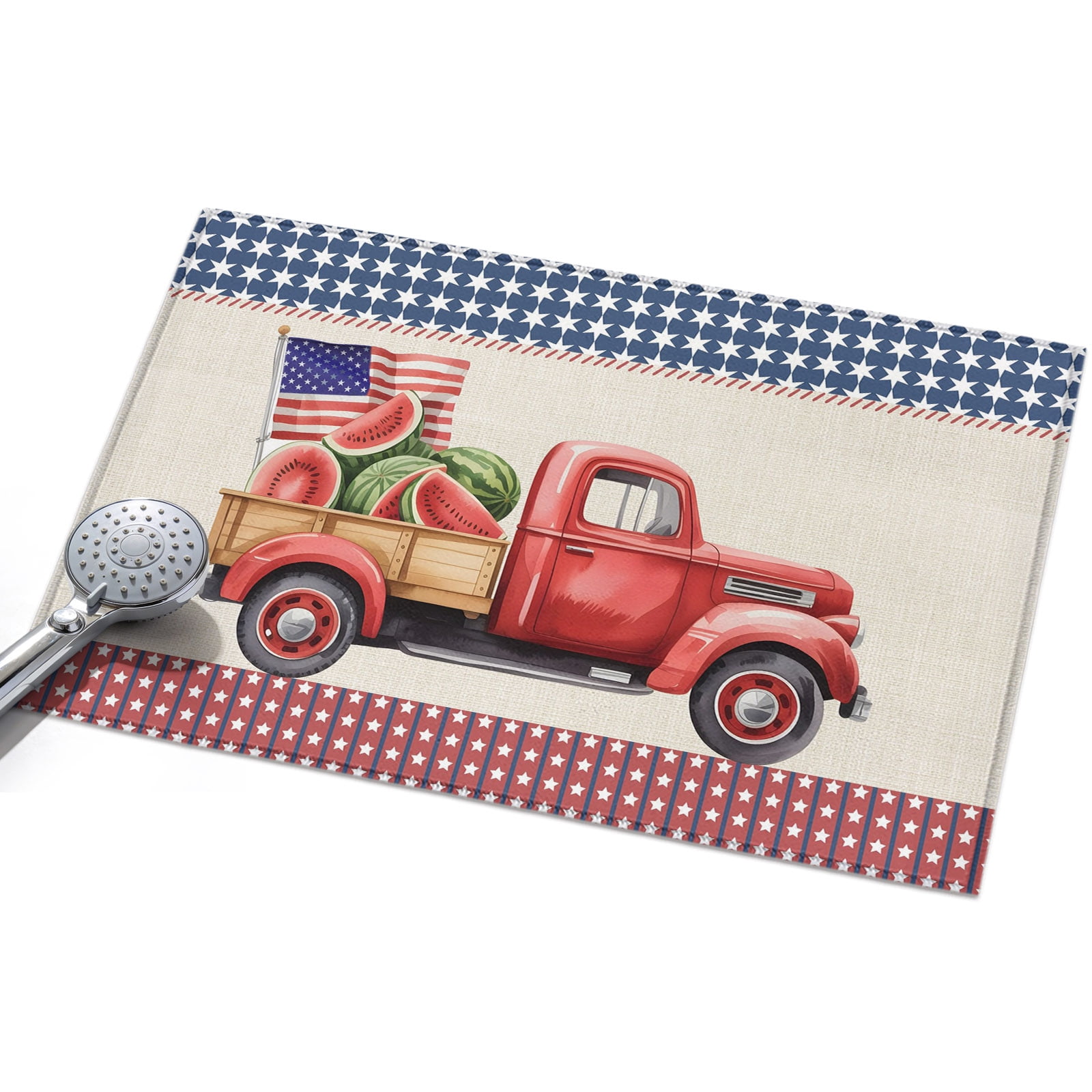 4th of July Entryway Rug 2x3ft Washable Non Slip Bathroom Rug Indoor ...
