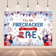 4th of July Firecracker 1st Birthday Backdrop for Boys, Independence ...