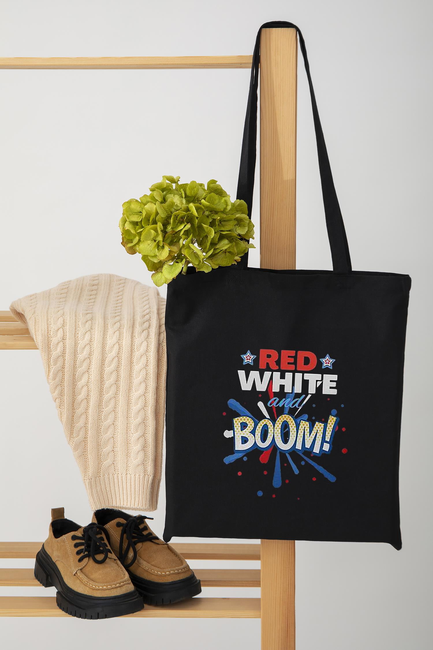 4th July Fireworks Boom Patriotic Firework USA Independence Celebration Art Tote Bag Unisex ...