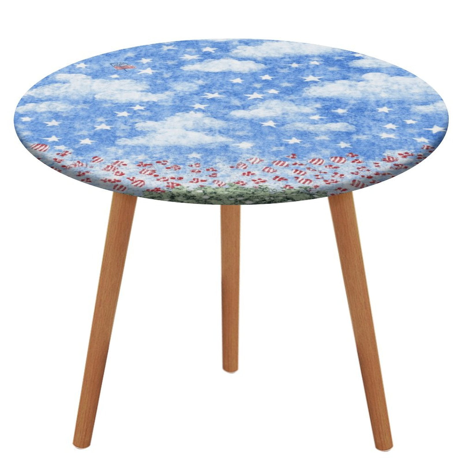 4th of July Fitted Table Cover - Waterproof Elastic Edged Tablecloth ...