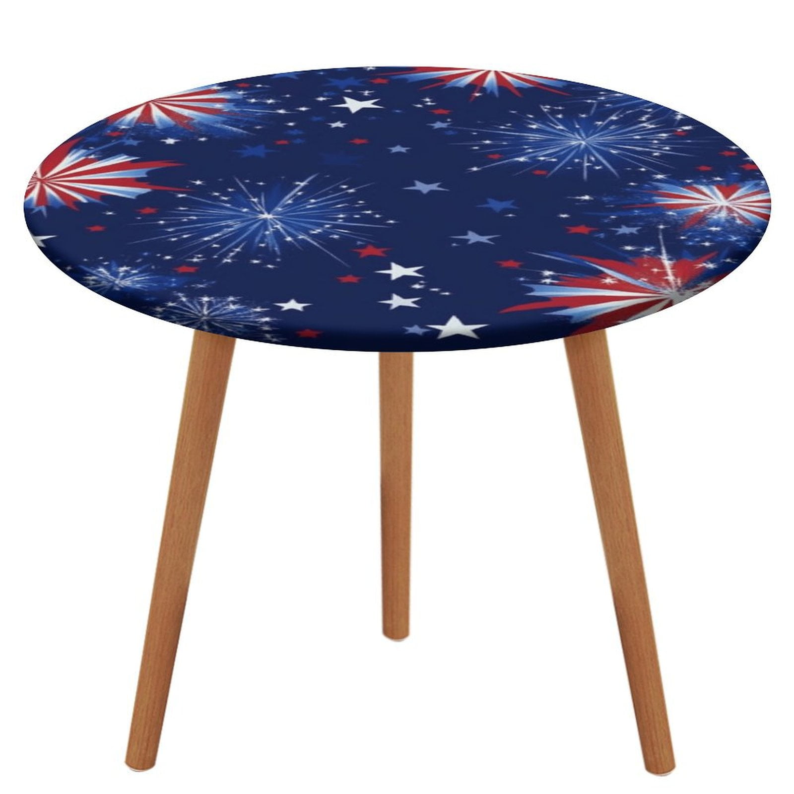 4th of July Fitted Table Cover - Waterproof Elastic Edged Tablecloth ...