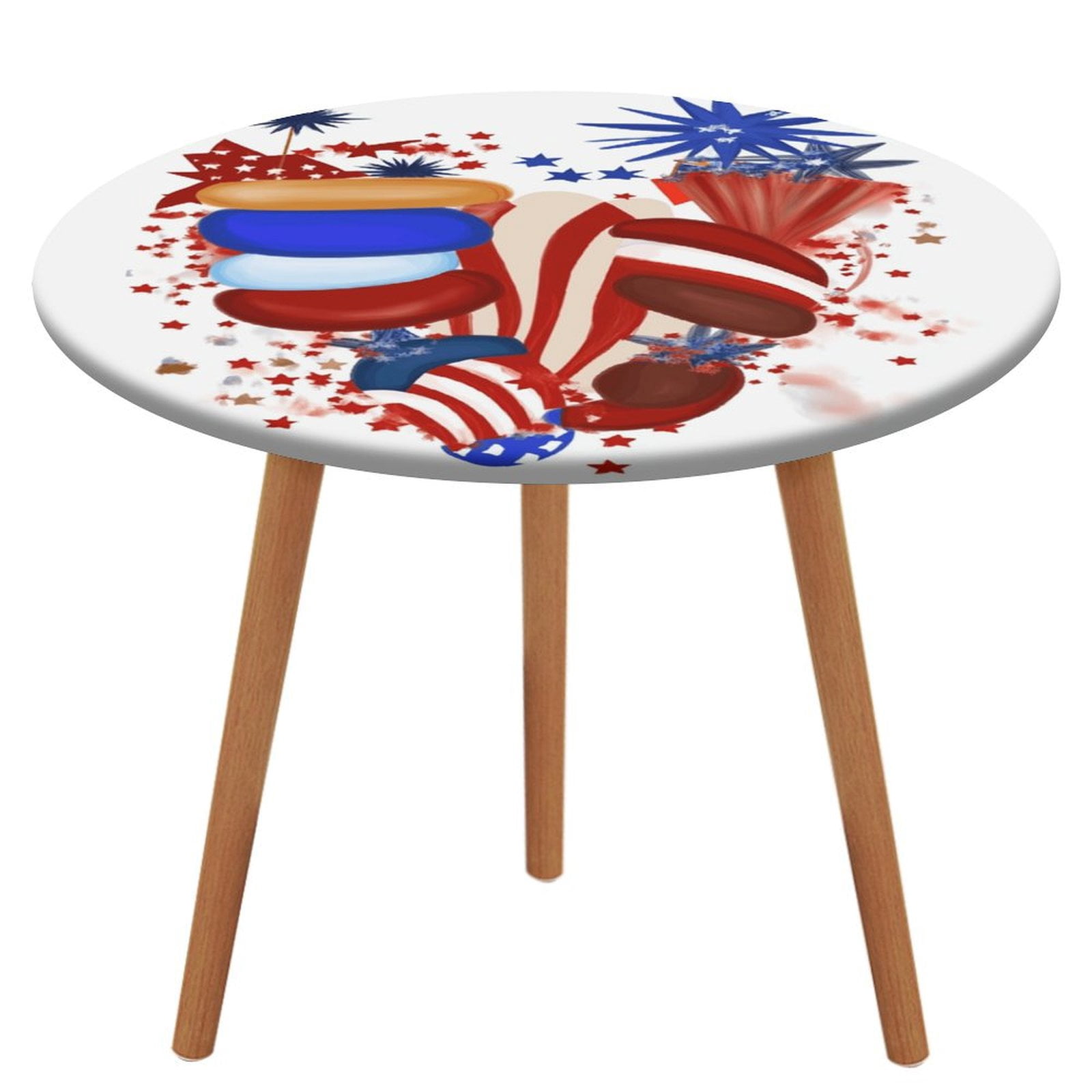 4th of July Fitted Table Cover - Waterproof Elastic Edged Tablecloth ...