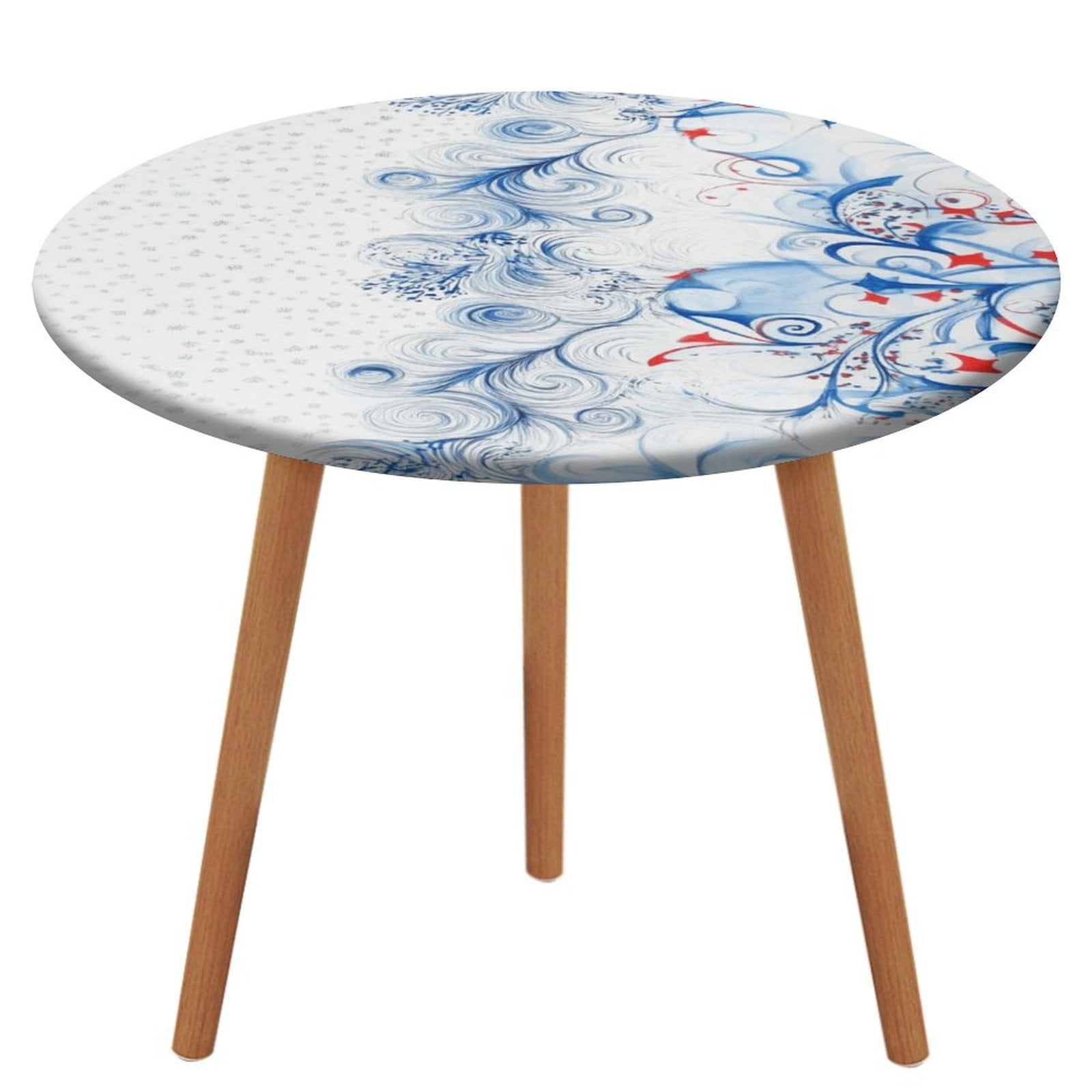 4th of July Fitted Table Cover - Waterproof Elastic Edged Tablecloth ...