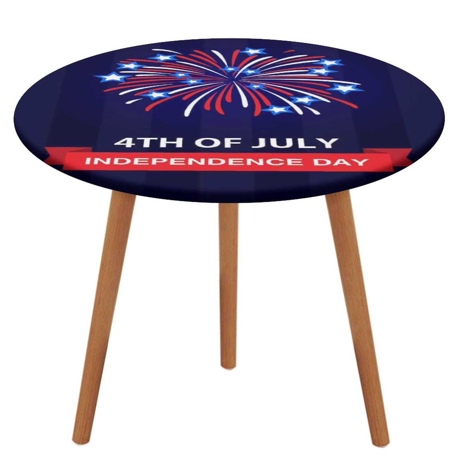 4th of July Fitted Table Cover - Waterproof Elastic Edged Tablecloth ...