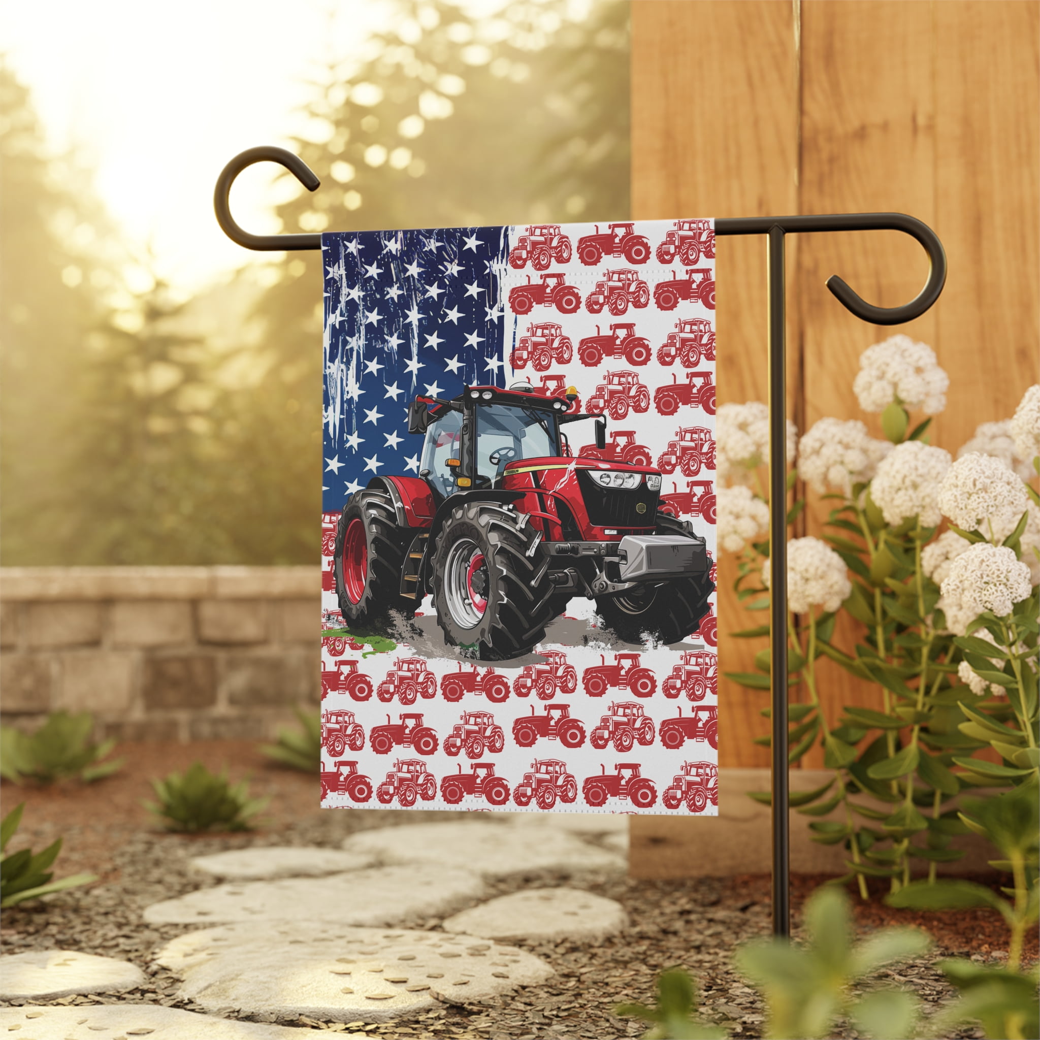 4th July Flag, Independence Day Tractor Farming 4th July Flag ID-0617 ...