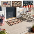 4th of July Front Door Mat, Retro Patriotic Welcome Doormat with ...