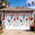 4th of July Garage Door Cover for Holiday 13x6ft Garage Door Banner ...