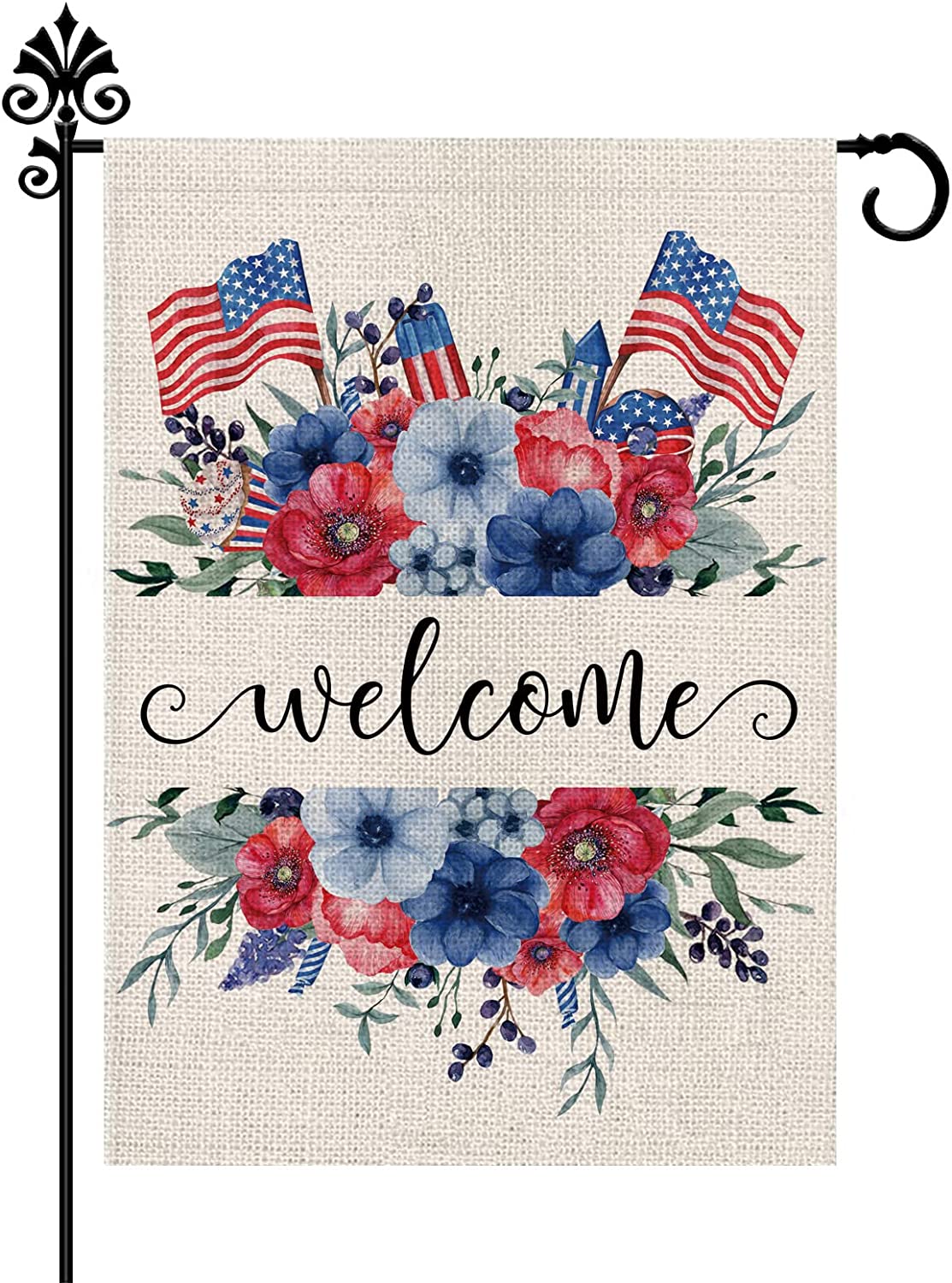 4th of July Porch Sign Patriotic Door Decoration - “Let Freedom Ring ...