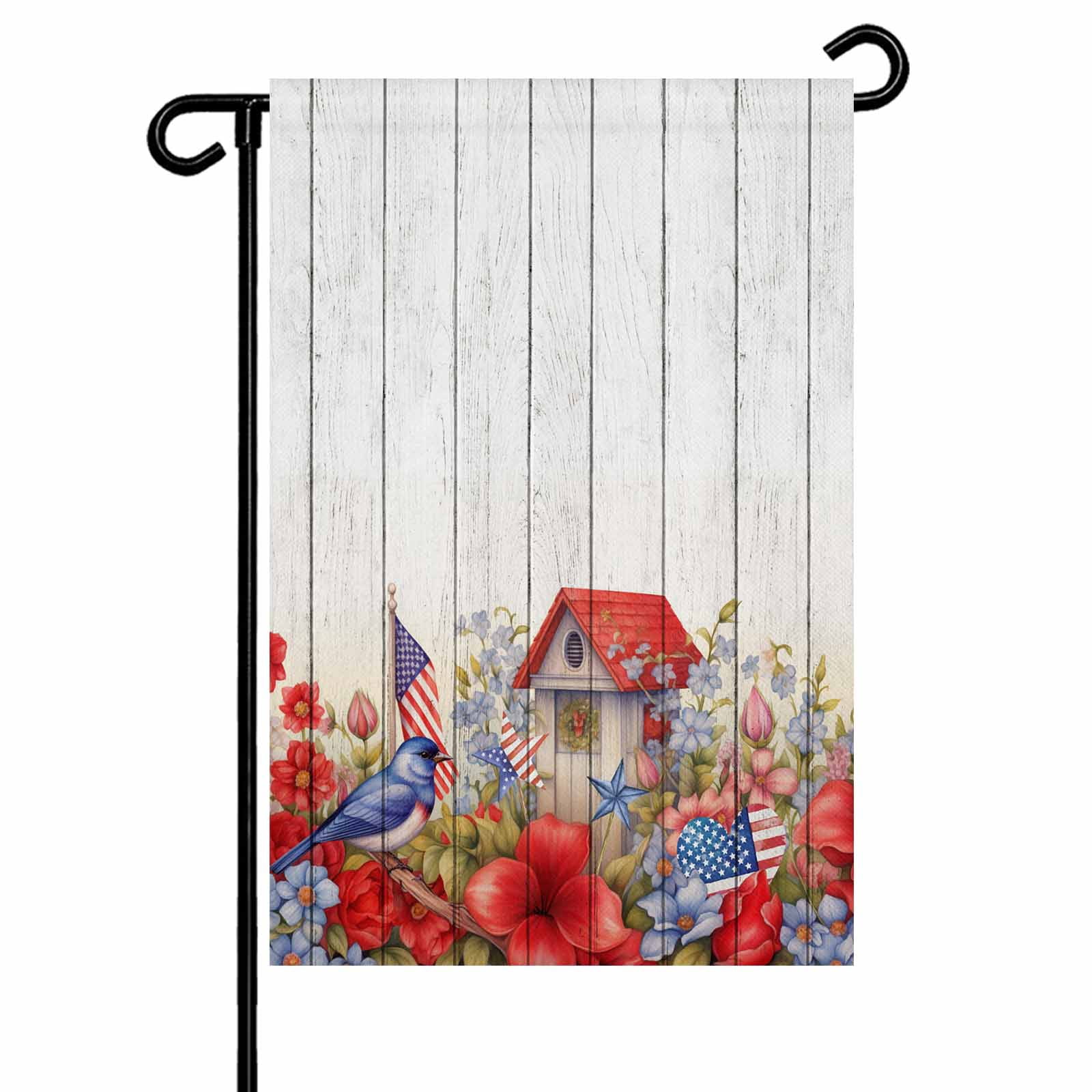 4th Of July Garden Flags American Flag Patriotic Garden Flag Double