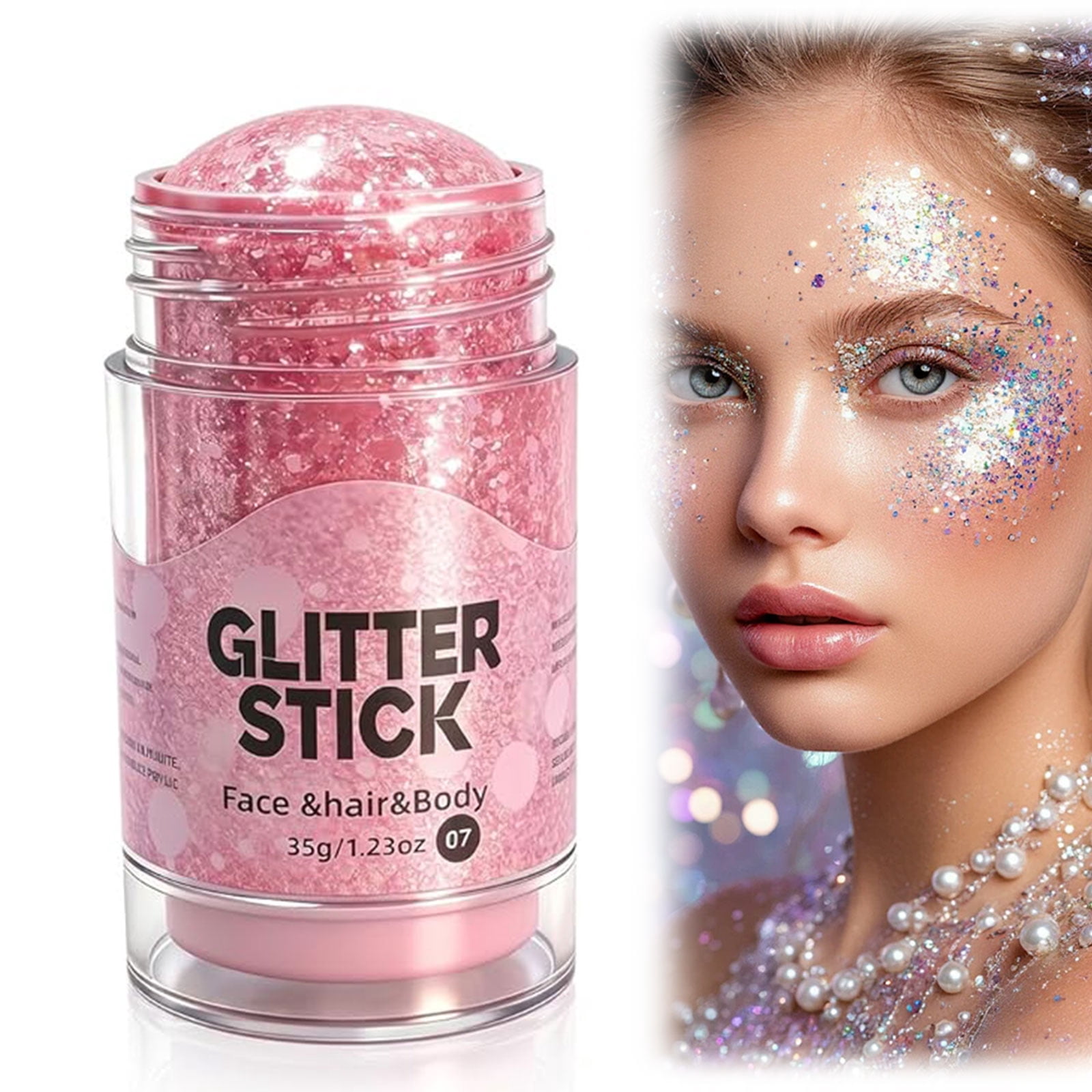 4th of July Glitter Stick Red White Blue Body Hair Sparkle Patriotic ...