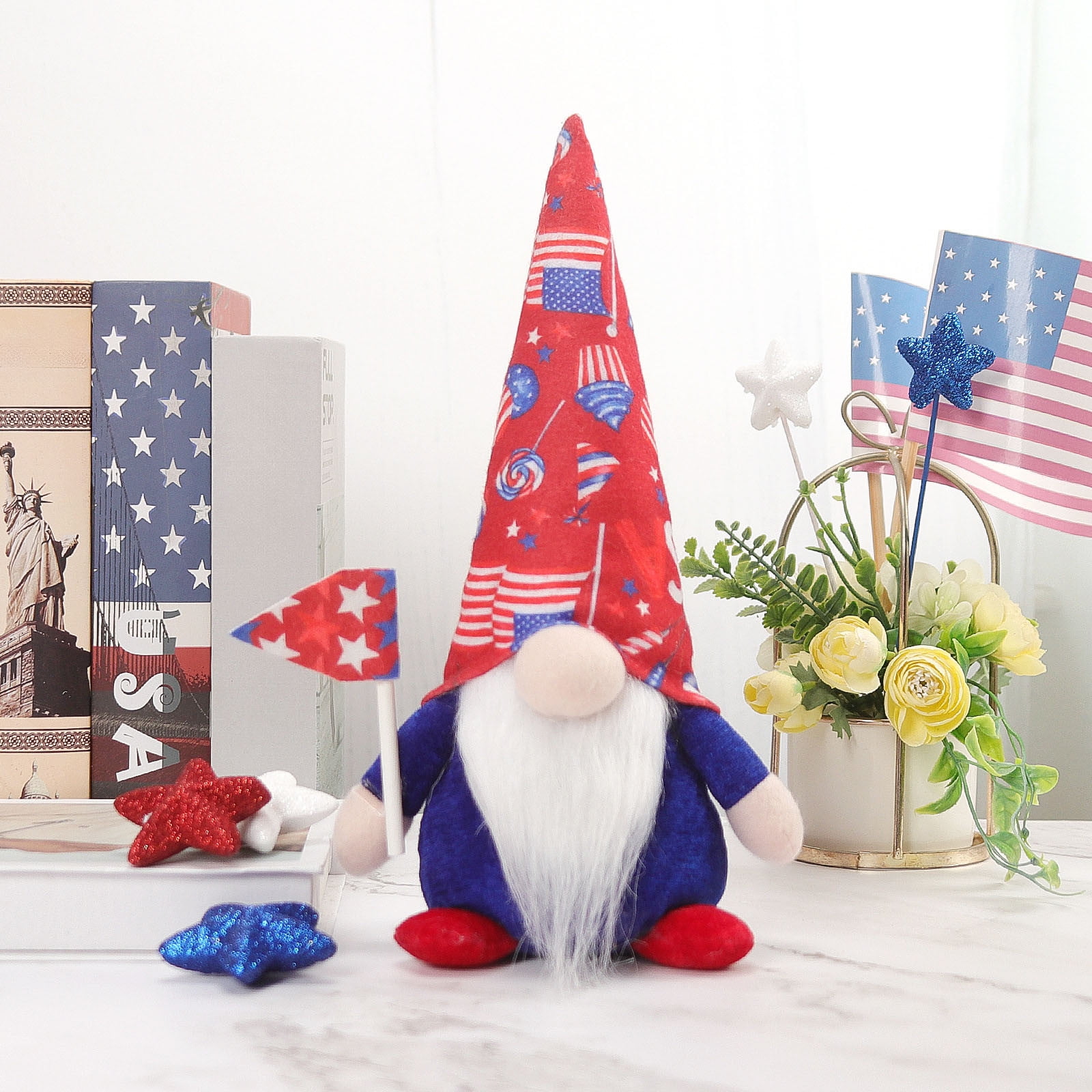 4th of July Gnomes Independence Day Gnome Decor Festive Home Tabletop ...