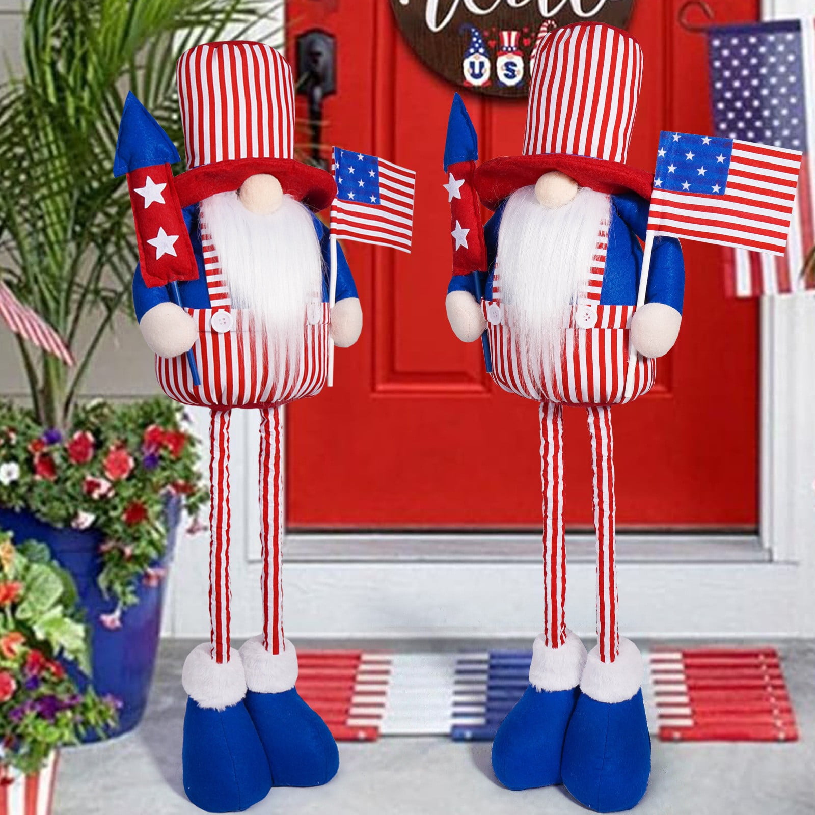 4th of July Gnomes Decorations,Patriotic Plush Gnome Decor for Home ...