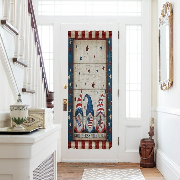 4th of July Gnomes Door Curtains for Door Window, French Sidelight ...