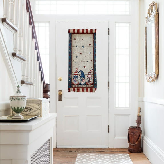 4th of July Gnomes Door Curtains for Door Window, French Sidelight ...